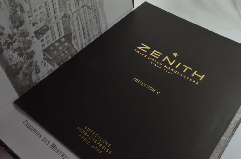 ZENITH KATALOG 2006 CATALOGUE MIT PREISLISTE WITH PRICE LIST - Uhren ...